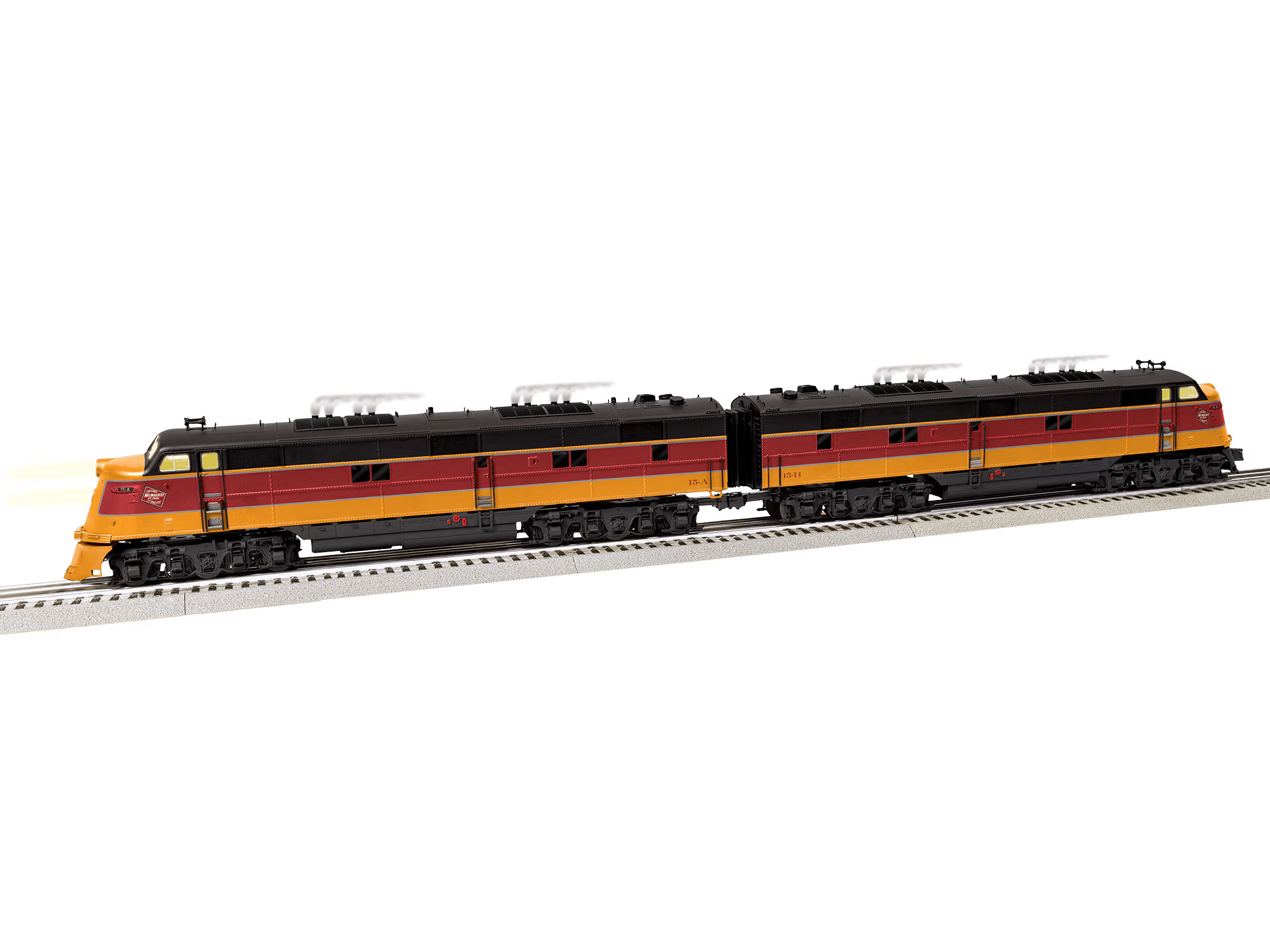 Lionel Milwaukee Bundle! Milwaukee Road LEGACY E6 AA Set (15A, 15B) an – National Lawn Equipment